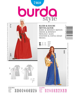 BURDA-7977 sininen - Eurokangas