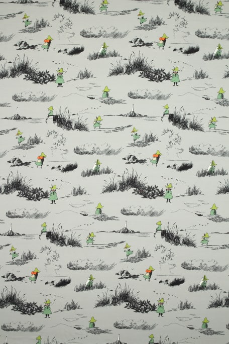 Muumi - NUUSKAMUIKKUNEN -college harmaa - Eurokangas