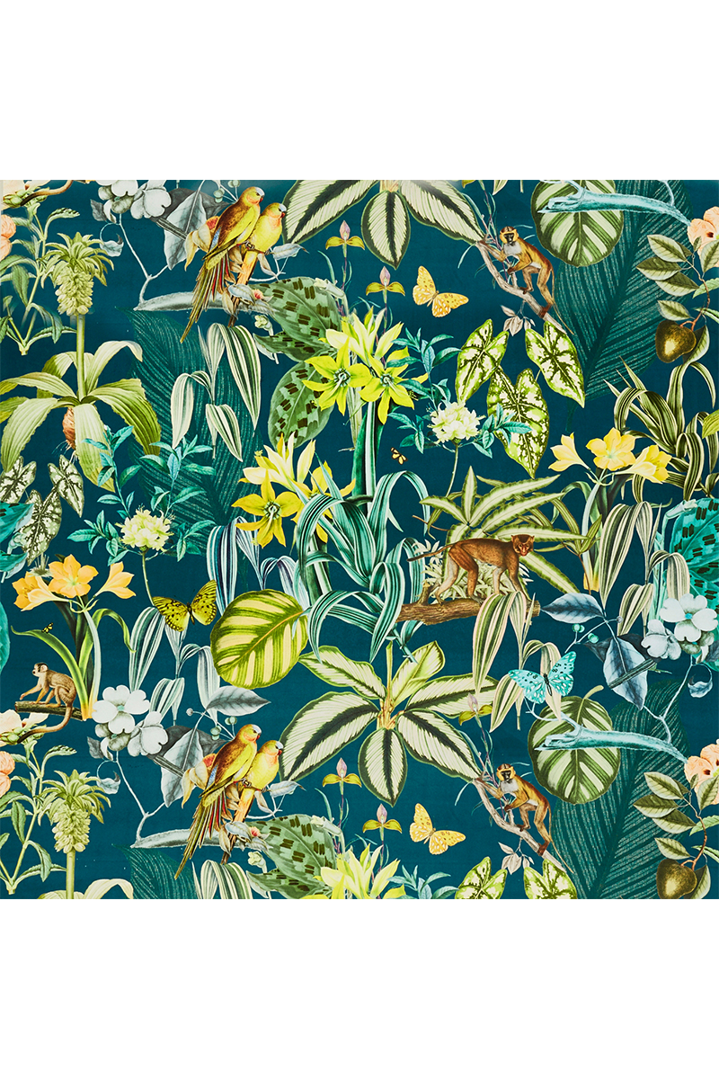 Prestigious textiles - BARBADOS DARKS -sametti tummanturkoosi - Eurokangas