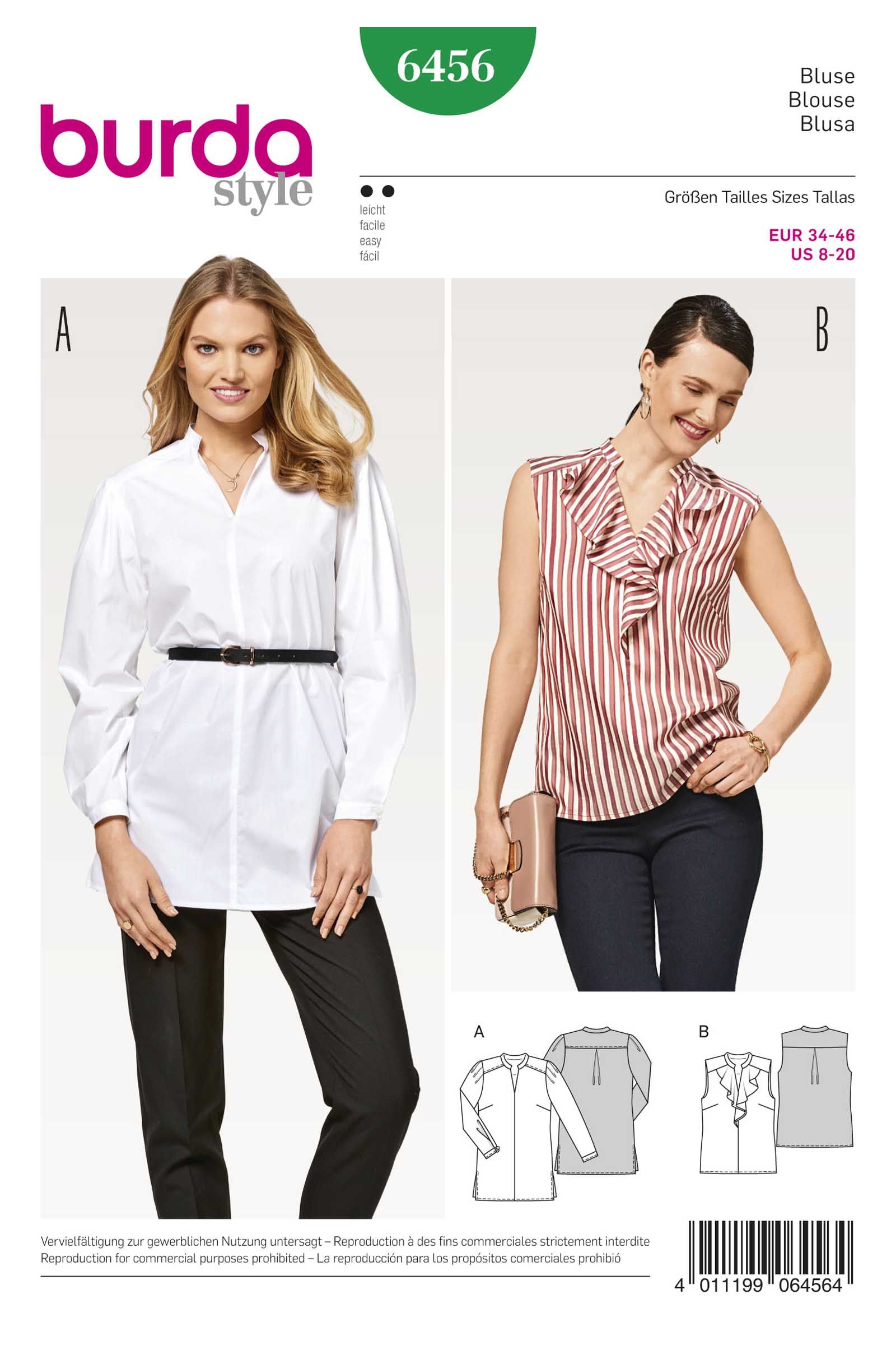 BURDA-6456 vihreä - Eurokangas