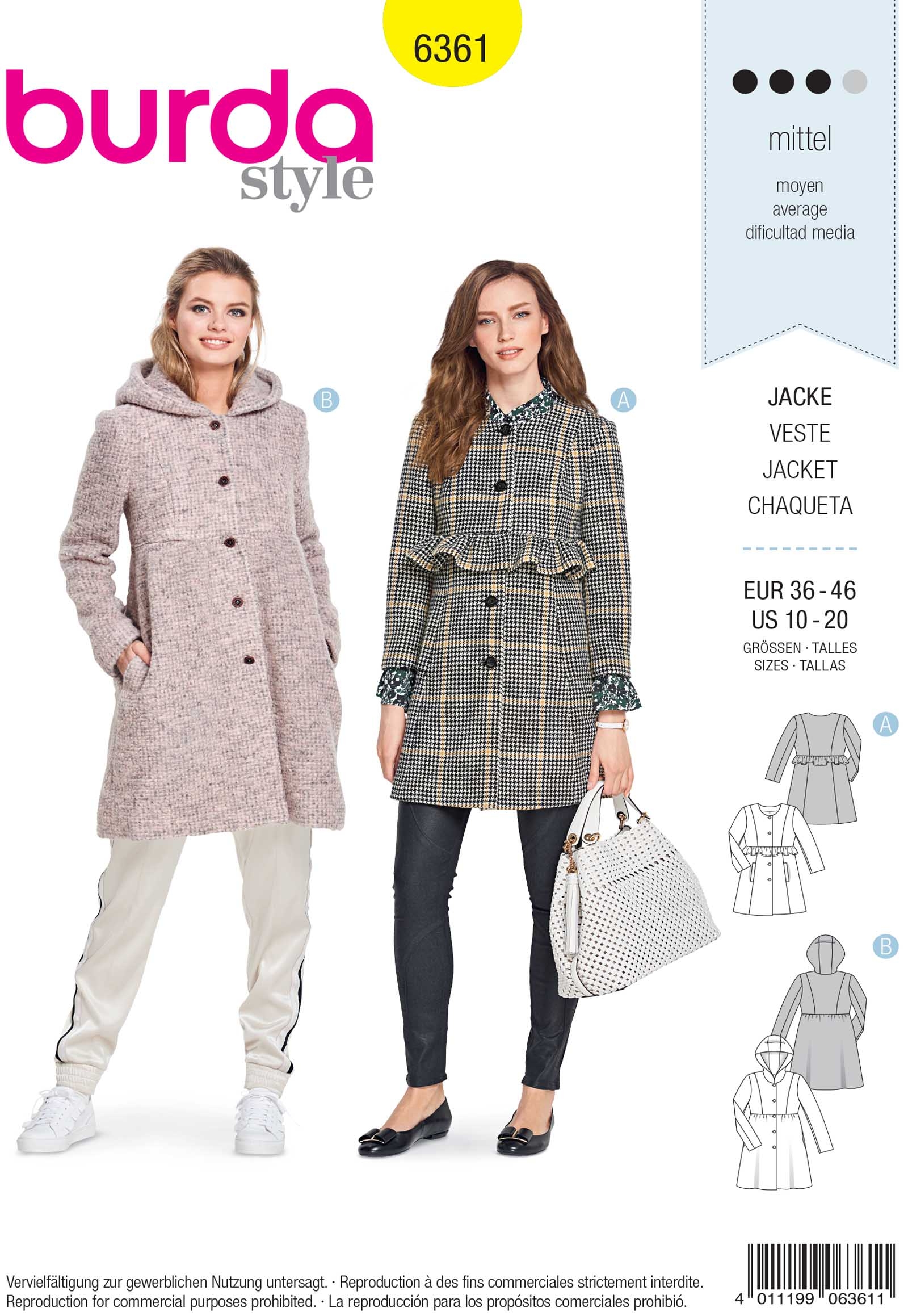 BURDA-6361 vihreä - Eurokangas