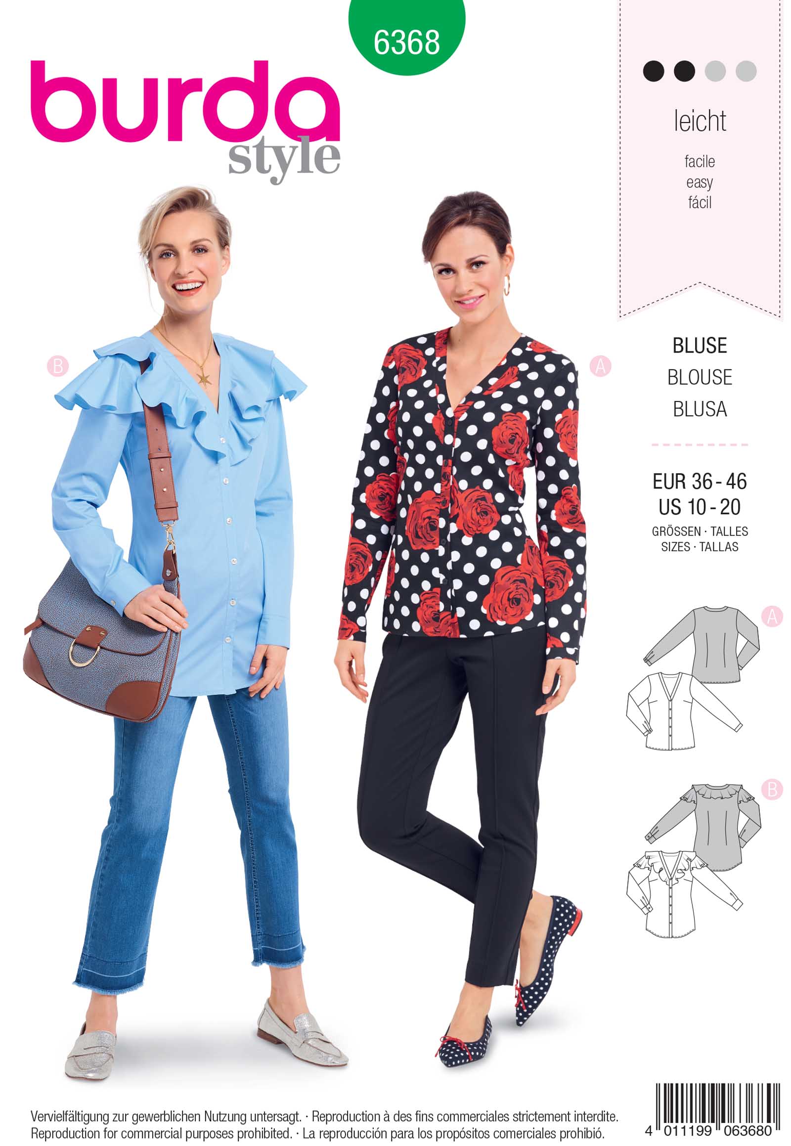 BURDA-6368 vihreä - Eurokangas