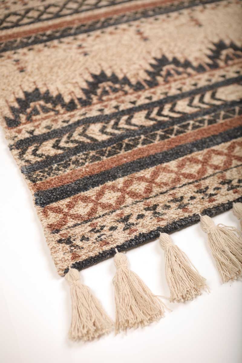 RAANU -matto 80x150 cm musta - Eurokangas