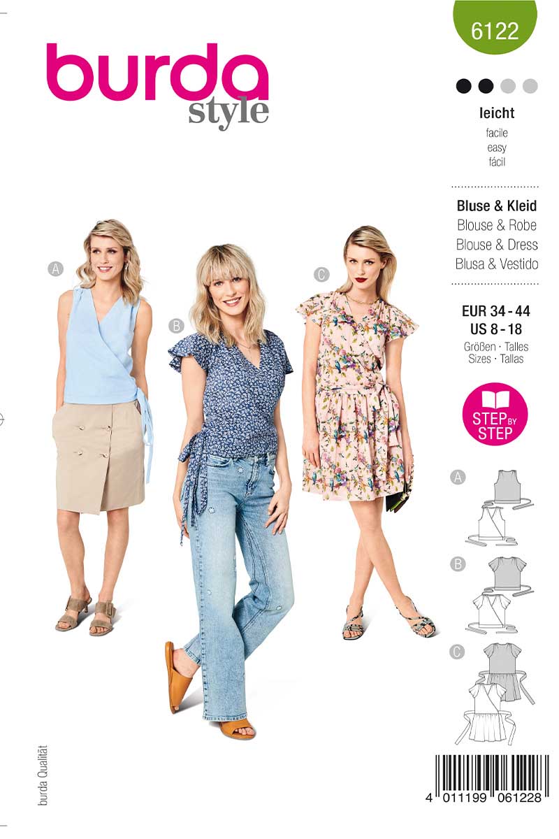 BURDA-6122 vihreä - Eurokangas