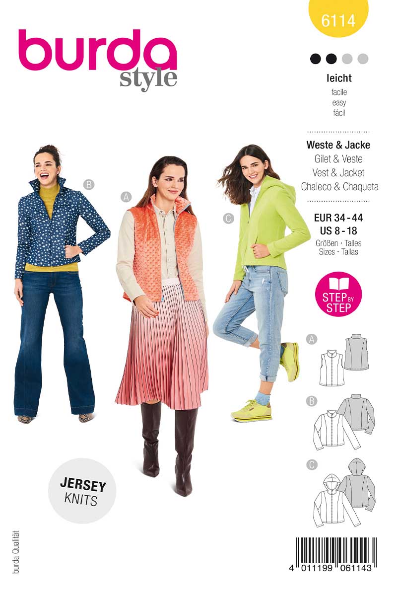 BURDA-6114 keltainen - Eurokangas