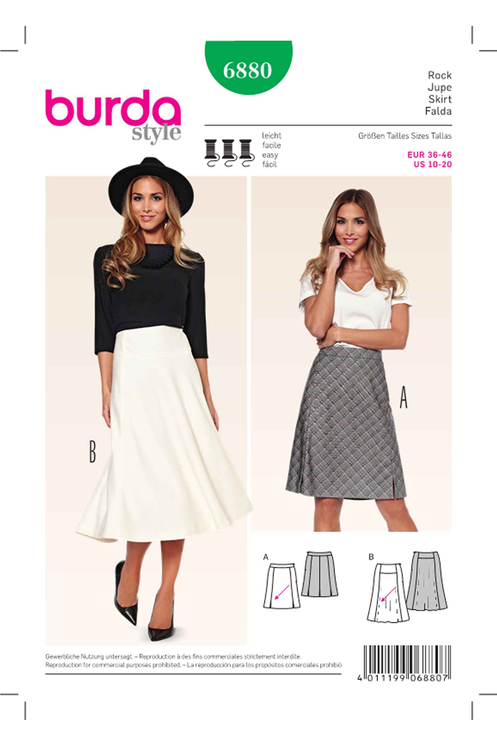 BURDA-6880 C vihreä - Eurokangas