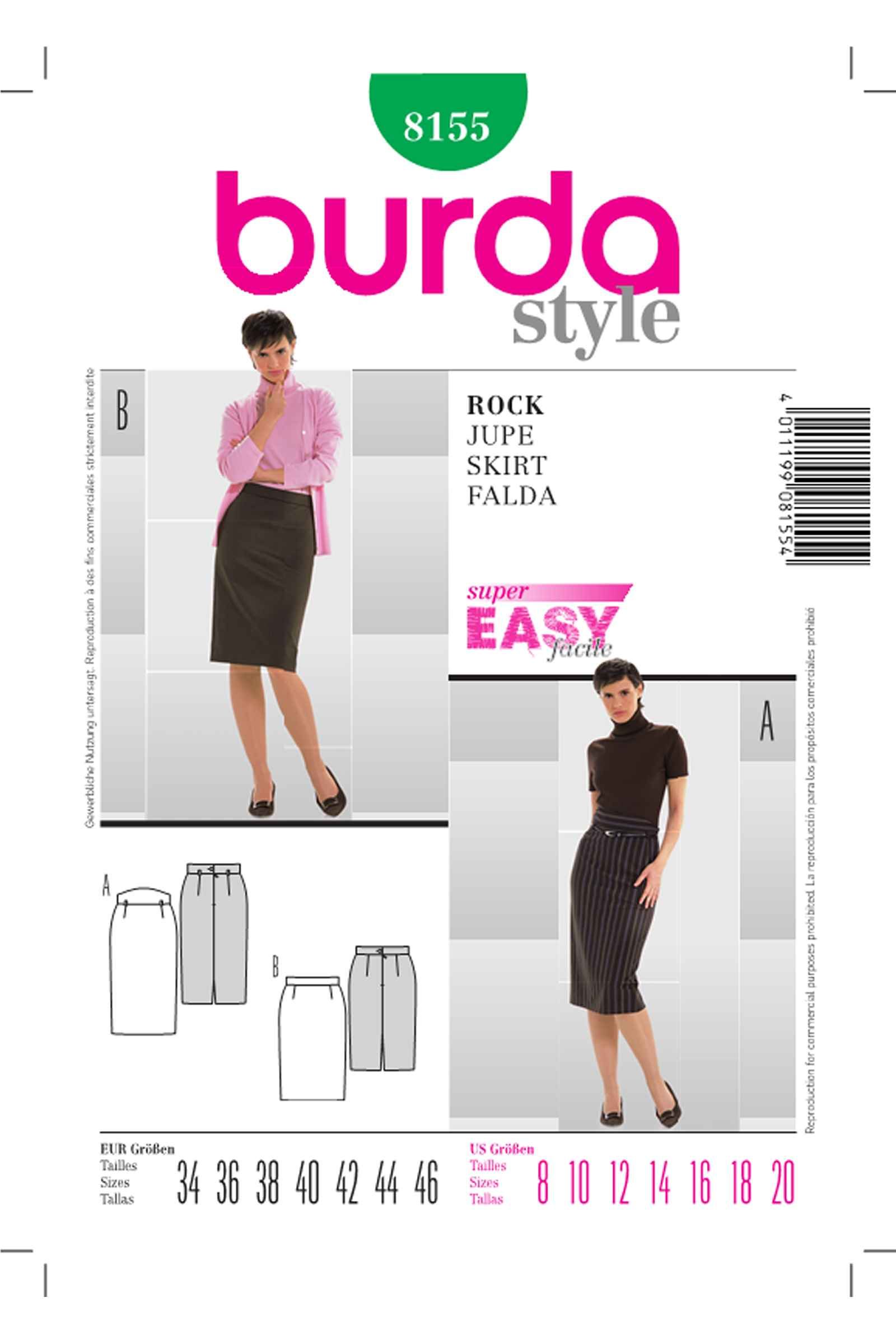 BURDA-8155 C vihreä - Eurokangas