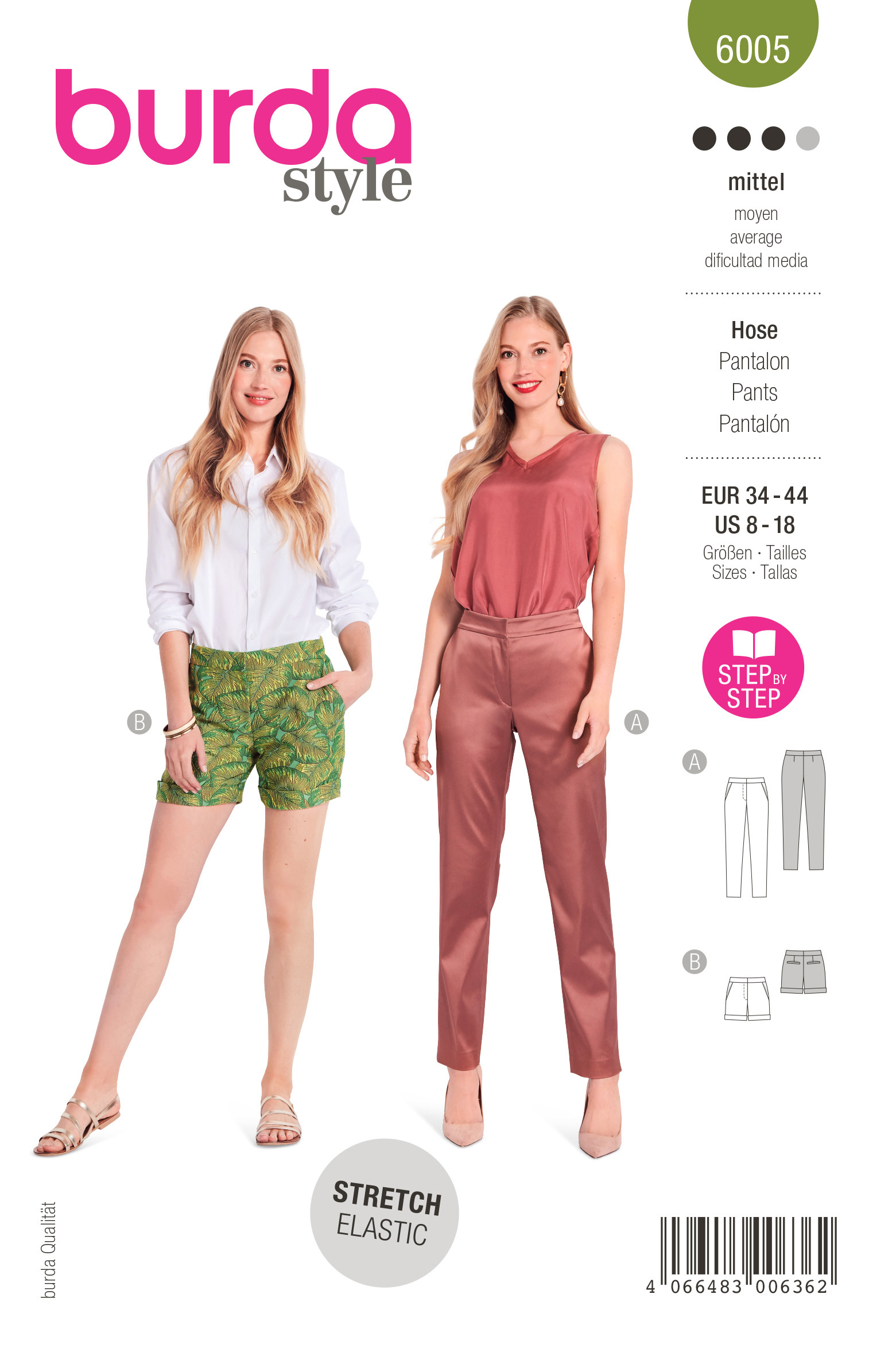 BURDA-6005 LL vihreä - Eurokangas