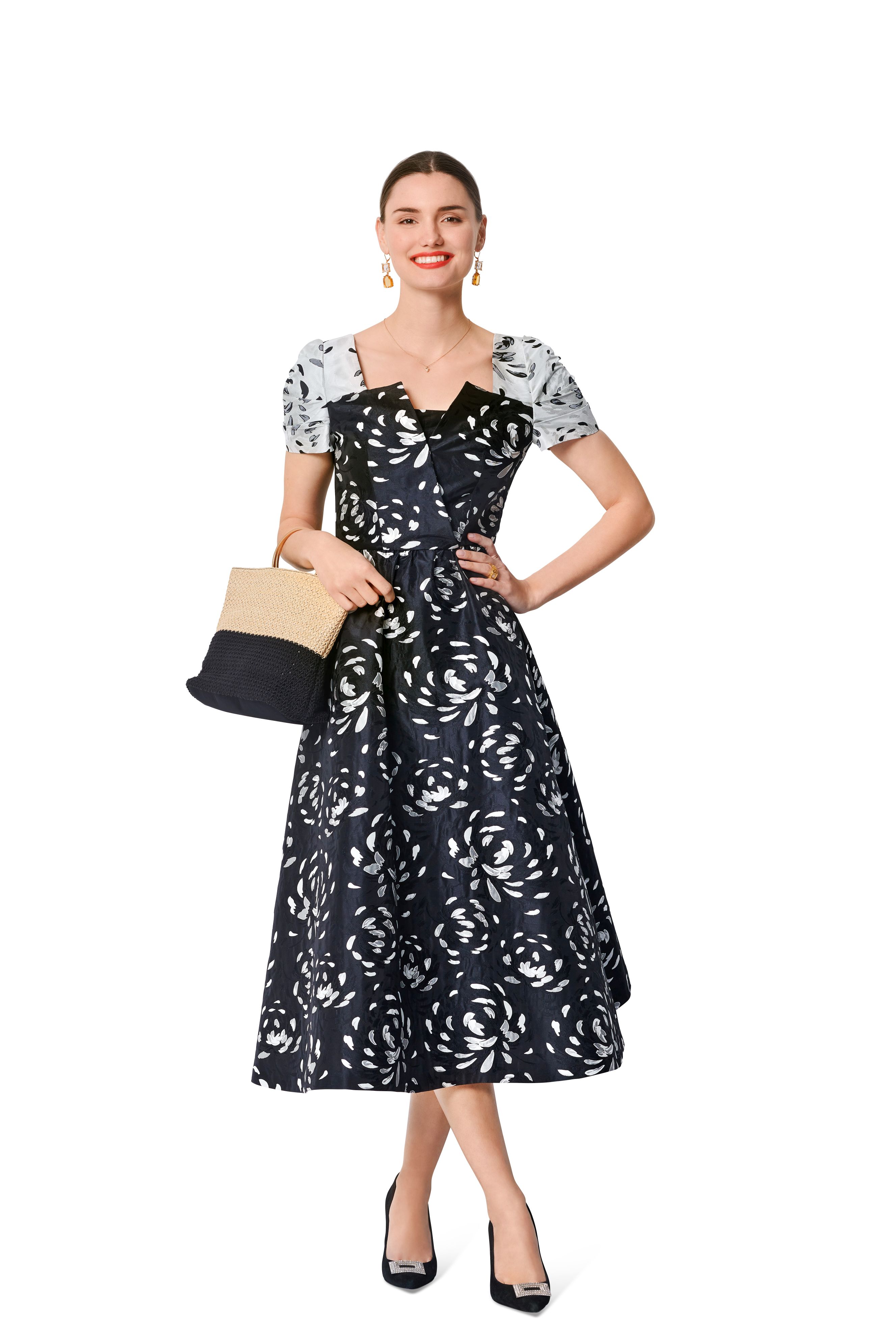 BURDA-6042 keltainen - Eurokangas