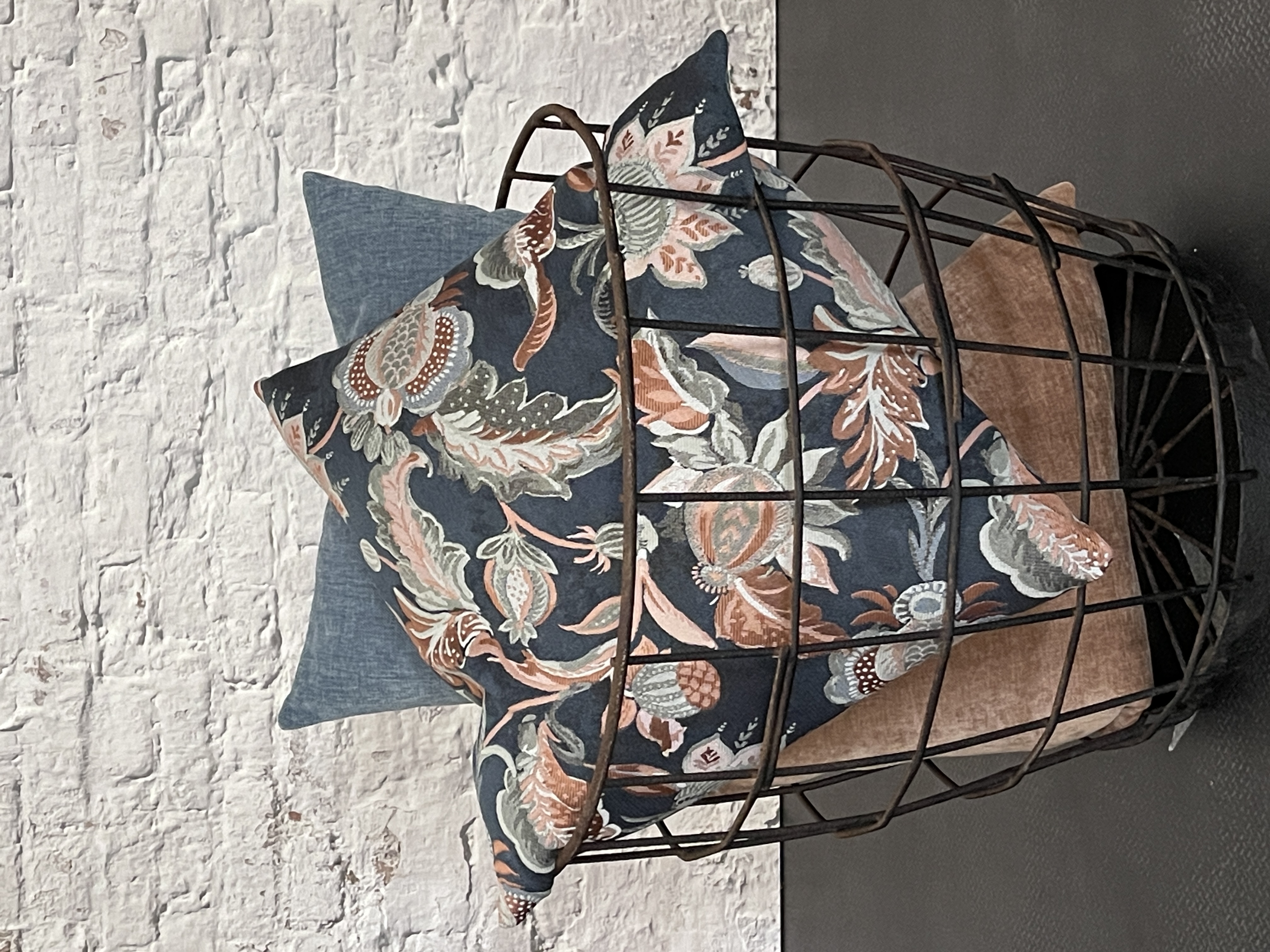 KLAUS -jacquardi sininen - Eurokangas